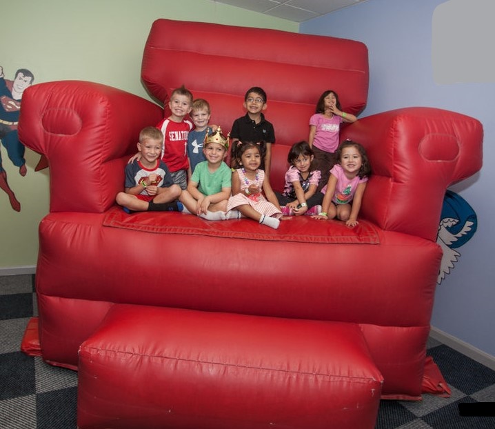 Big Red Inflatable Chair Photo Opportunity - Chicago Party Rentals ...